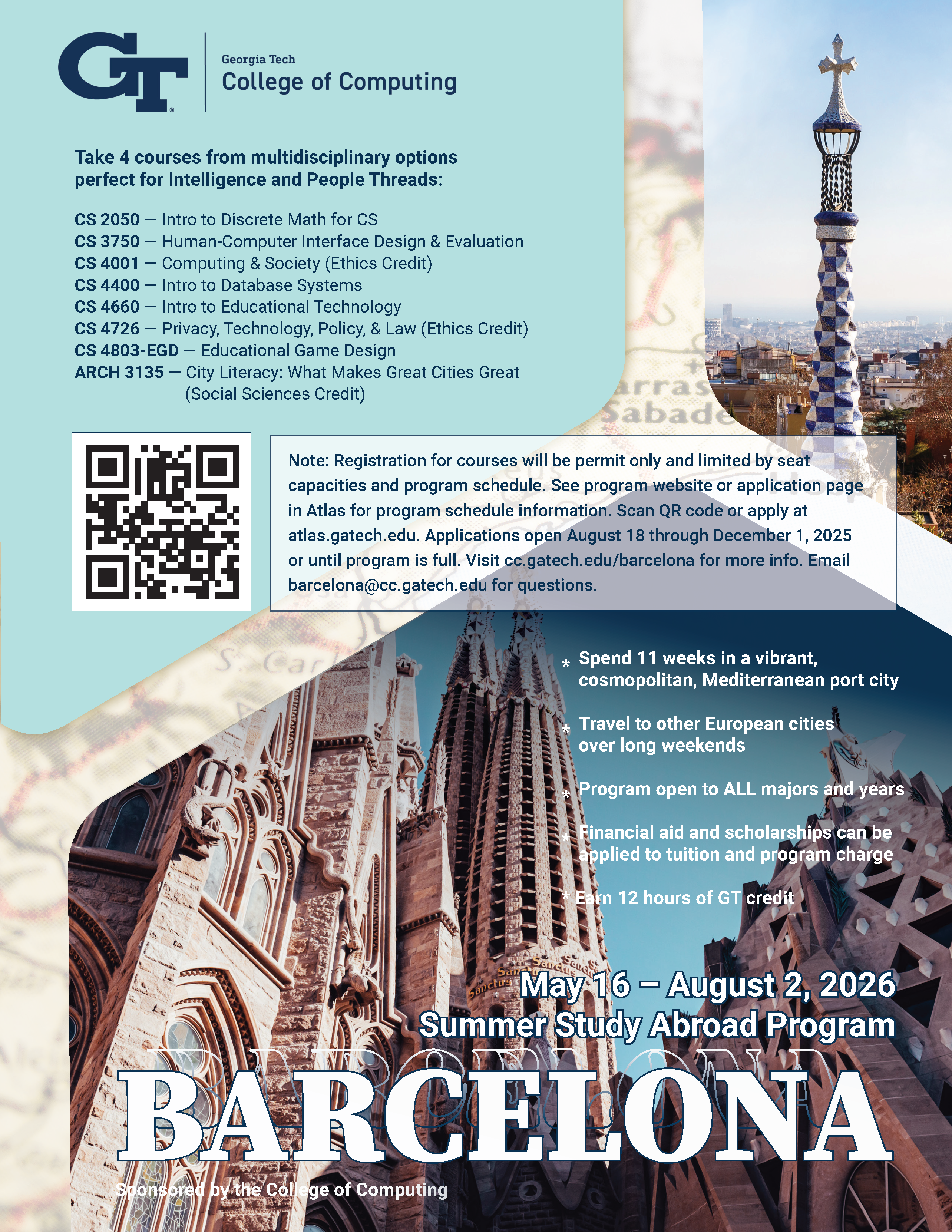 Barcelona Summer 2026 Application Deadline Dec 1 | School of ...